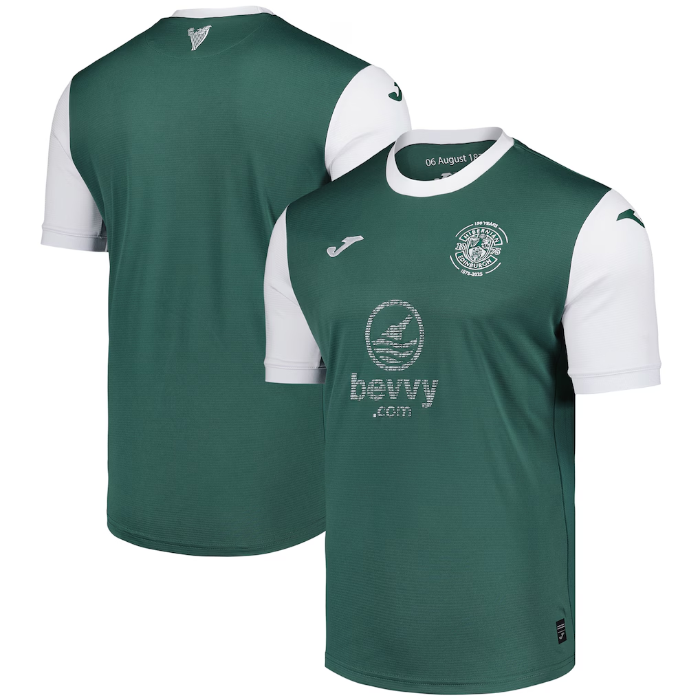 Hibernian Men's Football Shirt Joma Home Top