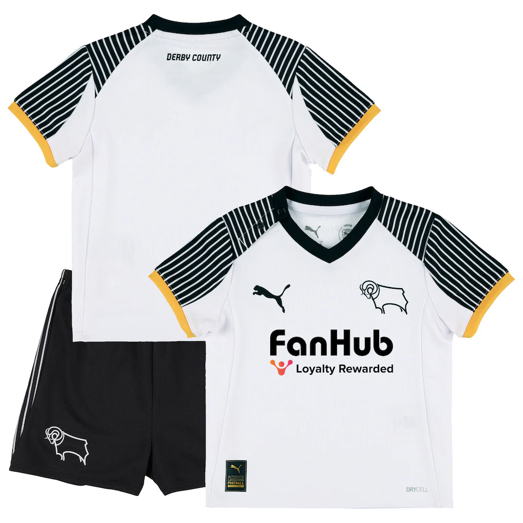 Derby County Mini Kit Kid's Puma Football Home Kit