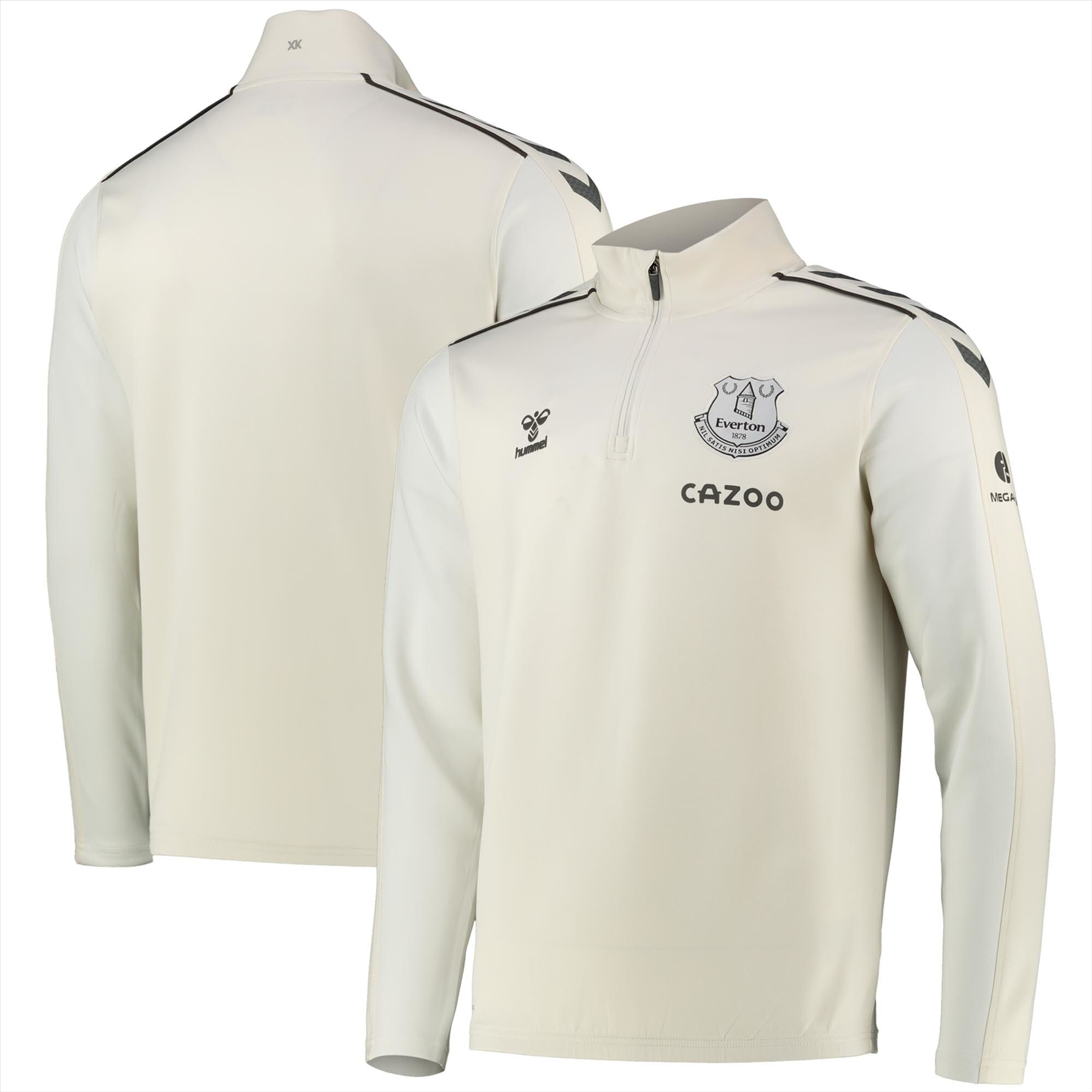 Everton Men's Football Jacket 21/22 XK 1/2 Zip Cream
