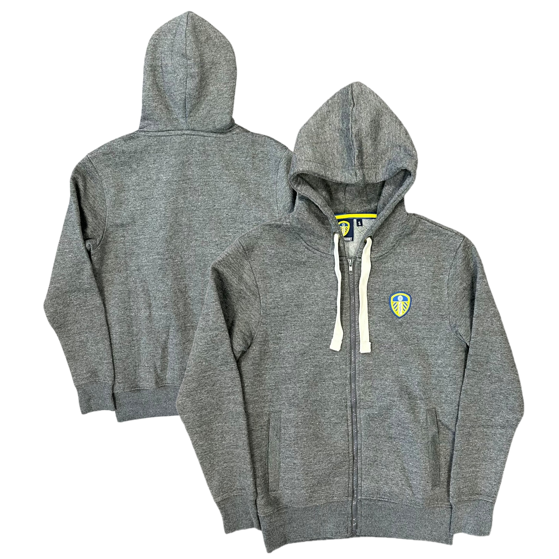 Leeds United Men's Hoodie Football Essentials Full Zip Hoodie
