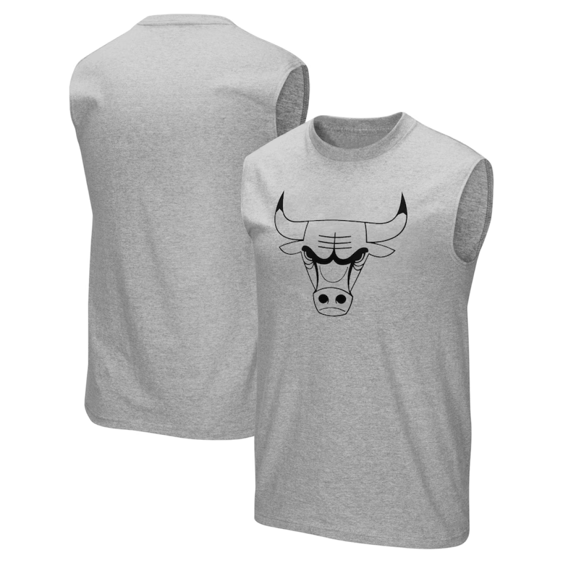 Chicago Bulls Tank Top Men's Mono Logo NBA Grey Vest